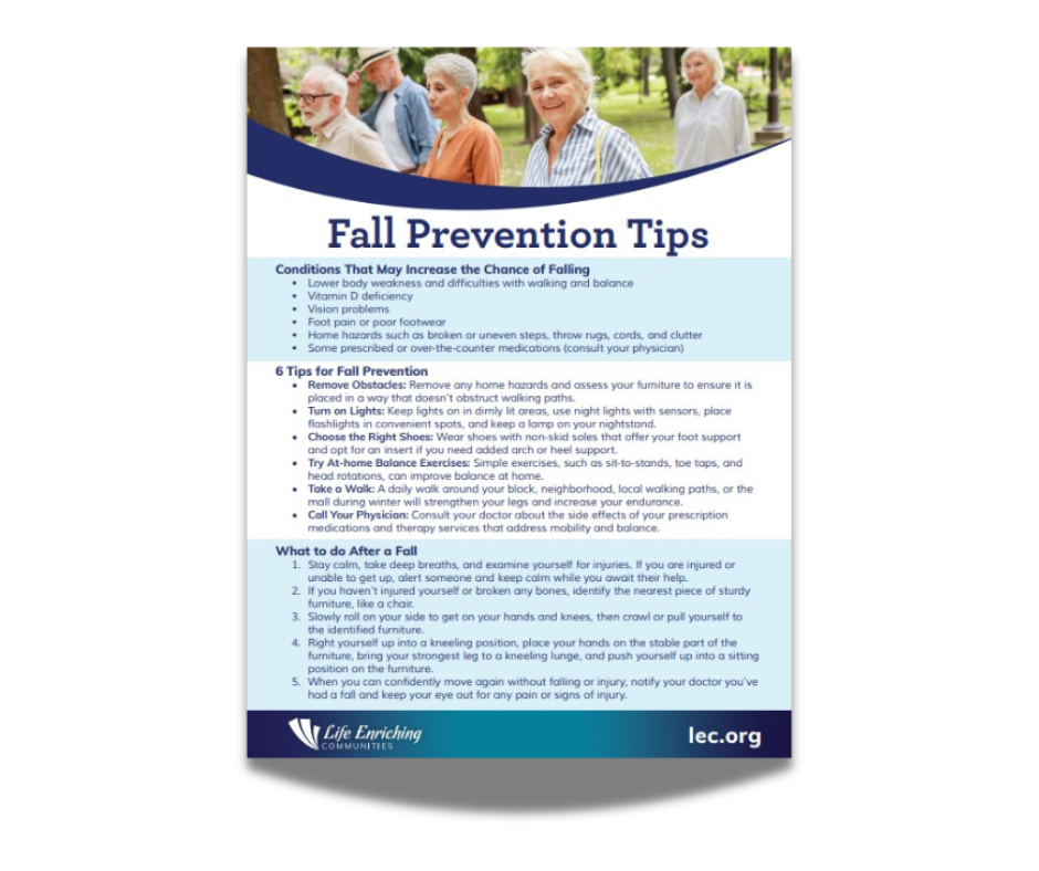 Fall Prevention Tips